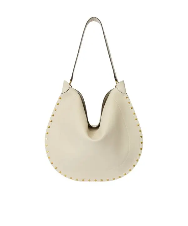 Isabel Marant Étoile Oskan Studded Shoulder Bag - Chalk