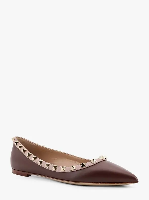 Valentino Garavani Rockstud Pointed Toe Flats - Multicolor