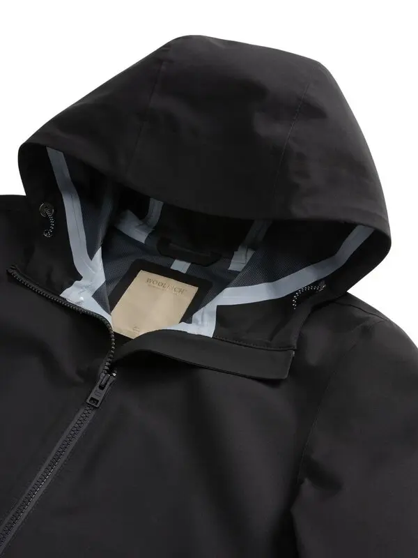 Woolrich Waterproof Hooded Stretch Jacket - Black