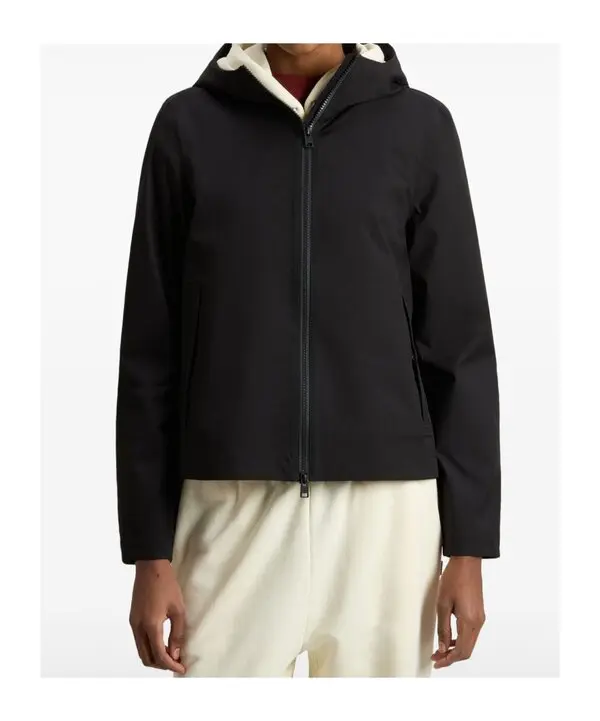 Woolrich Waterproof Hooded Stretch Jacket - Black