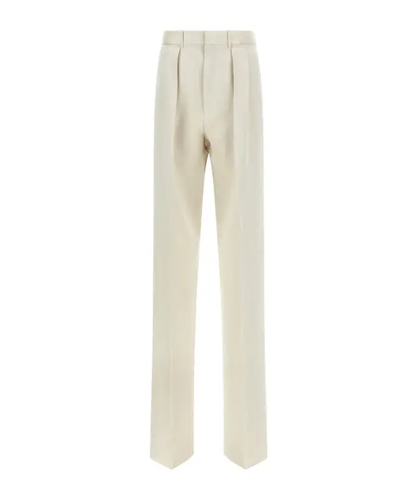 TOM FORD Pleated Straight-leg Trousers - Beige