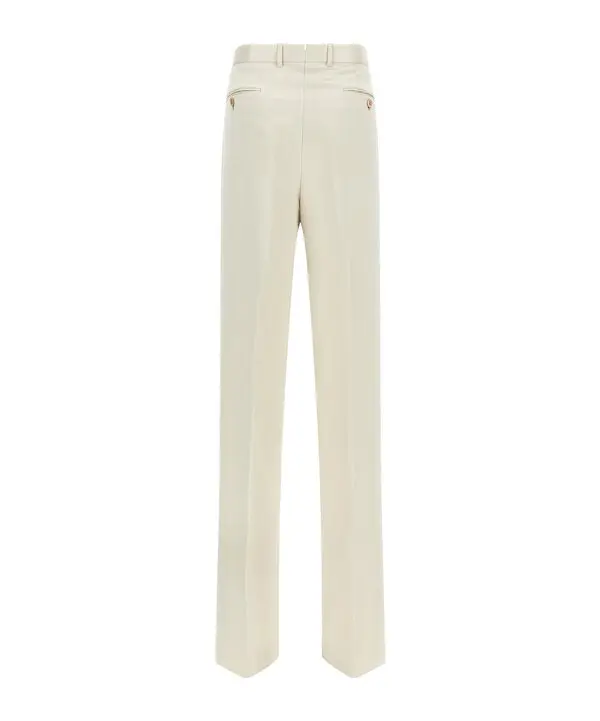 TOM FORD Pleated Straight-leg Trousers - Beige