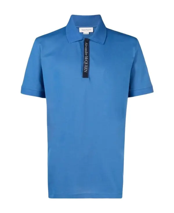 Alexander McQueen Logo-trim Polo Shirt