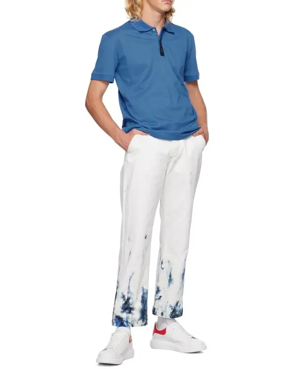 Alexander McQueen Logo-trim Polo Shirt