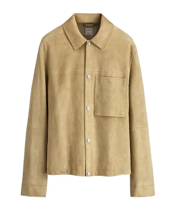 Dior Suede Jacket With Cd Signature - No