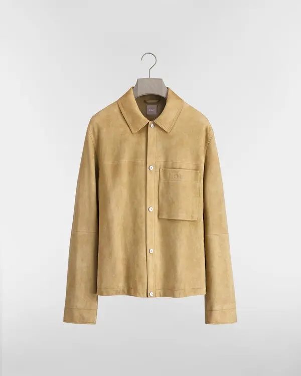 Dior Suede Jacket With Cd Signature - No