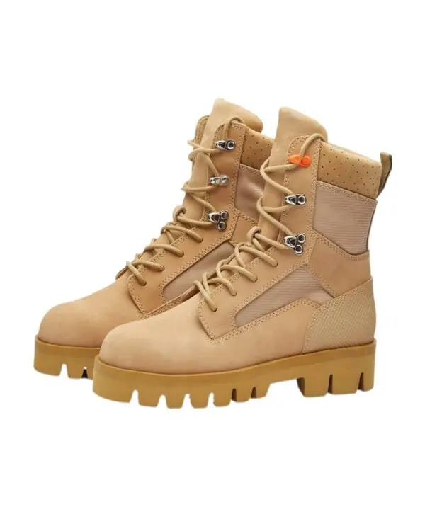 Heron Preston Panelled Lace-up Combat Boots