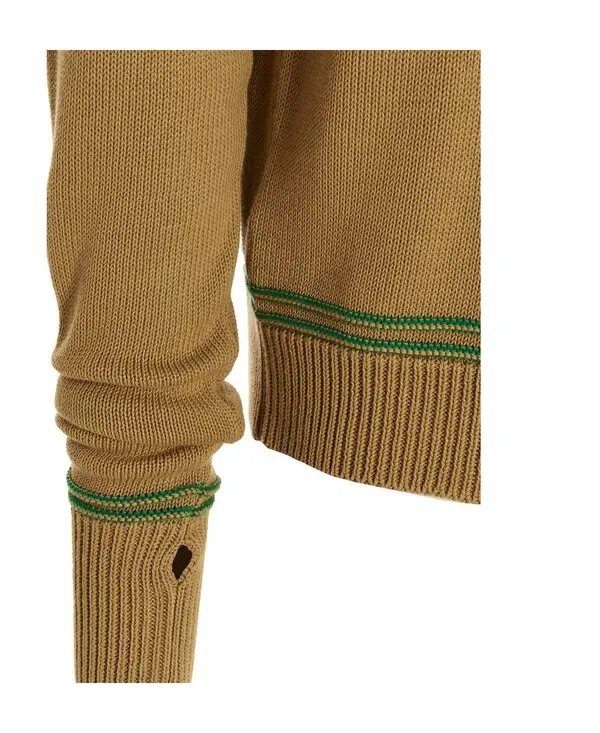 Marni Logo Intarsia Knitted Jumper - Green