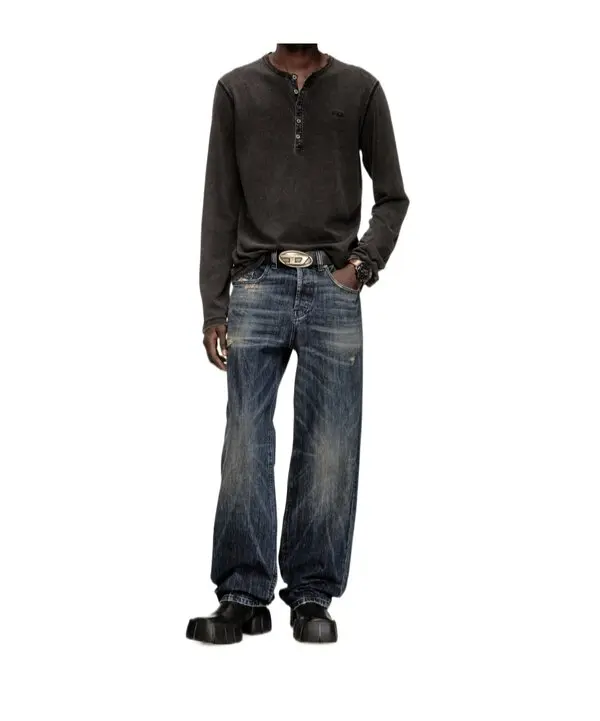 DIESEL® T Mind Long Sleeve Henley T-shirt