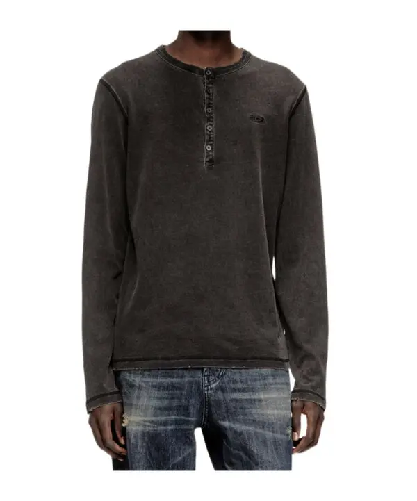 DIESEL® T Mind Long Sleeve Henley T-shirt