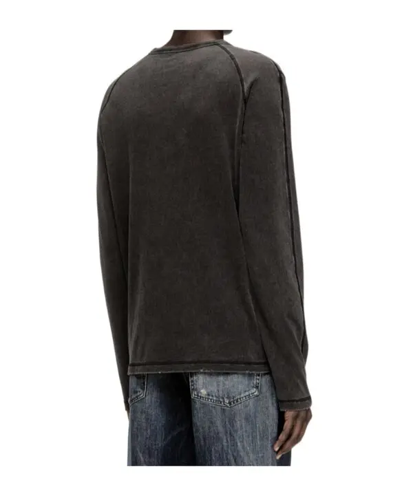 DIESEL® T Mind Long Sleeve Henley T-shirt