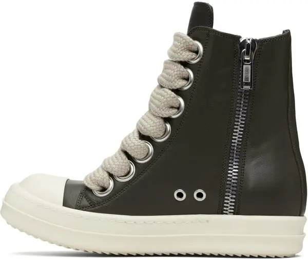 Rick Owens Lace-up High-top Sneakers - Black