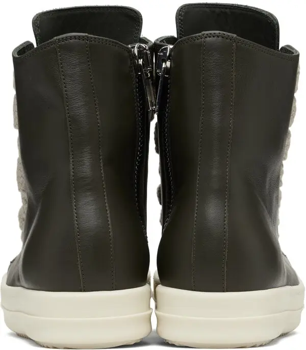 Rick Owens Lace-up High-top Sneakers - Black