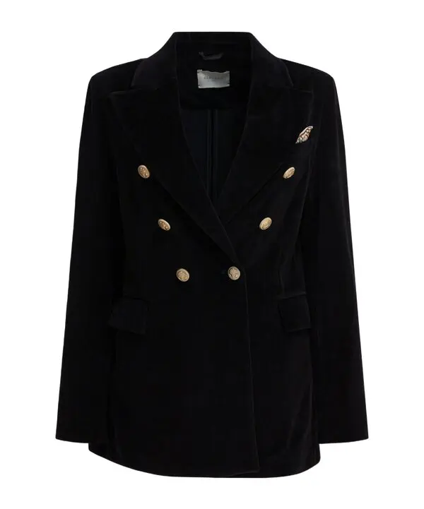 CIRCOLO 1901 Double-breasted Velvet Blazer