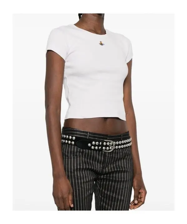 VIVIENNE WESTWOOD Orb Logo Cropped T-shirt