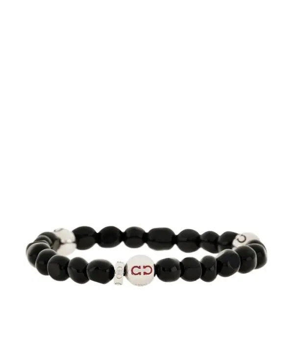 FERRAGAMO Bead Bracelet With Gancio Detail
