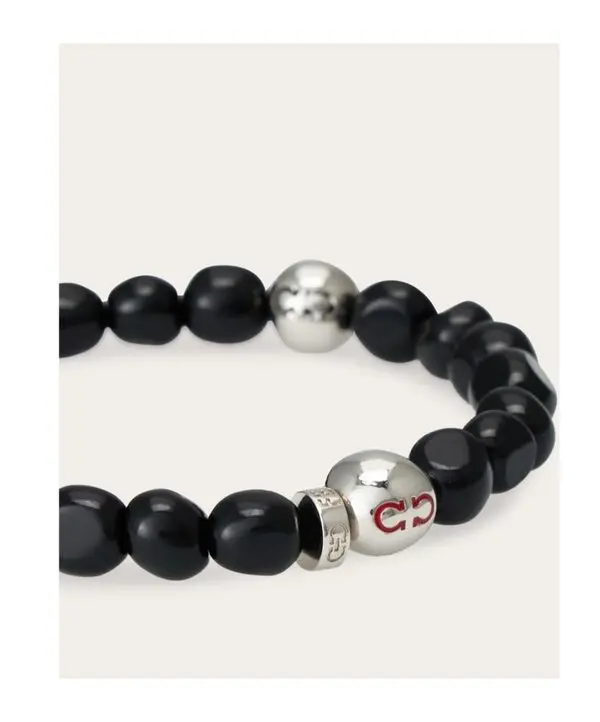 FERRAGAMO Bead Bracelet With Gancio Detail