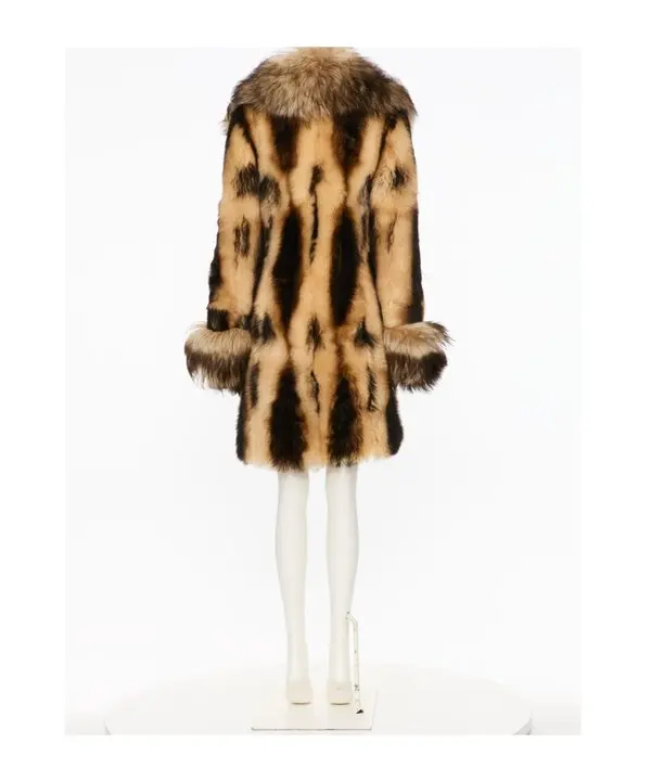Valentino Garavani Long-sleeved Fur Coat