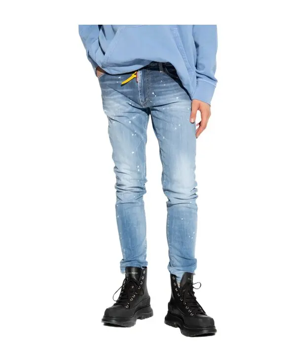 Dsquared2 Paint Splatter Effect Straight-leg Jeans