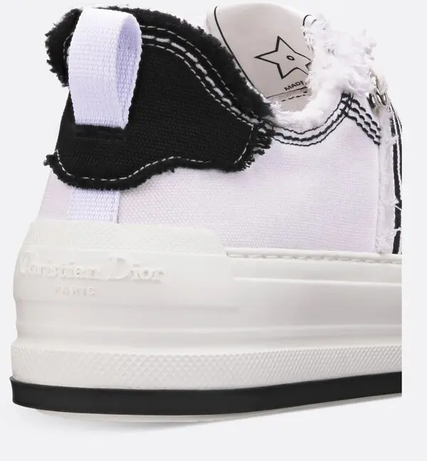 Dior Walk'n' Platform Sneaker With Diorgraphique Logo - White/black