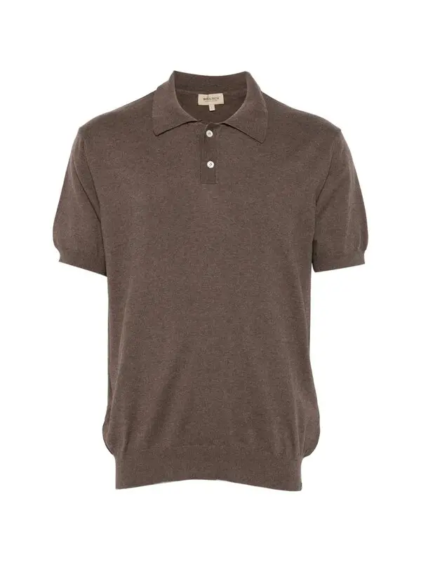 Woolrich Knit Short-sleeve Polo Shirt - Brown