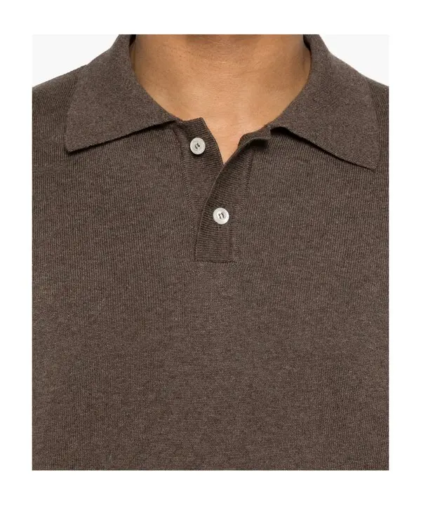 Woolrich Knit Short-sleeve Polo Shirt - Brown
