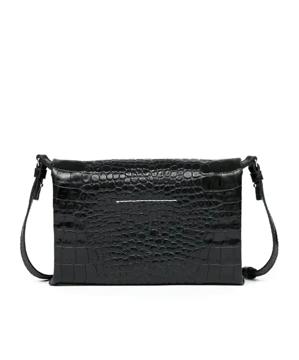 MAISON MARGIELA Embossed Logo Patch Shoulder Bag