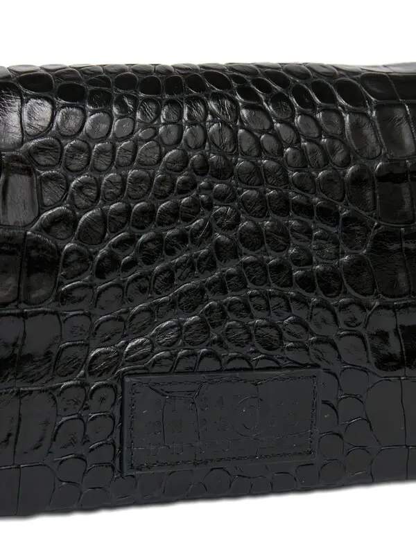MAISON MARGIELA Embossed Logo Patch Shoulder Bag