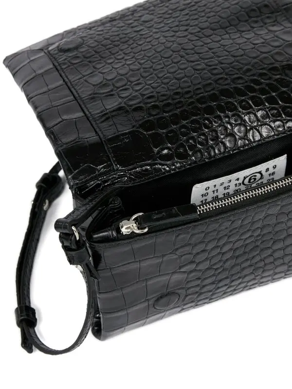 MAISON MARGIELA Embossed Logo Patch Shoulder Bag