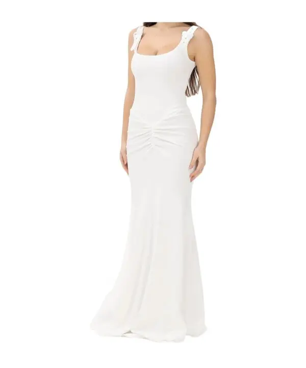 Versace Ruched Maxi Dress