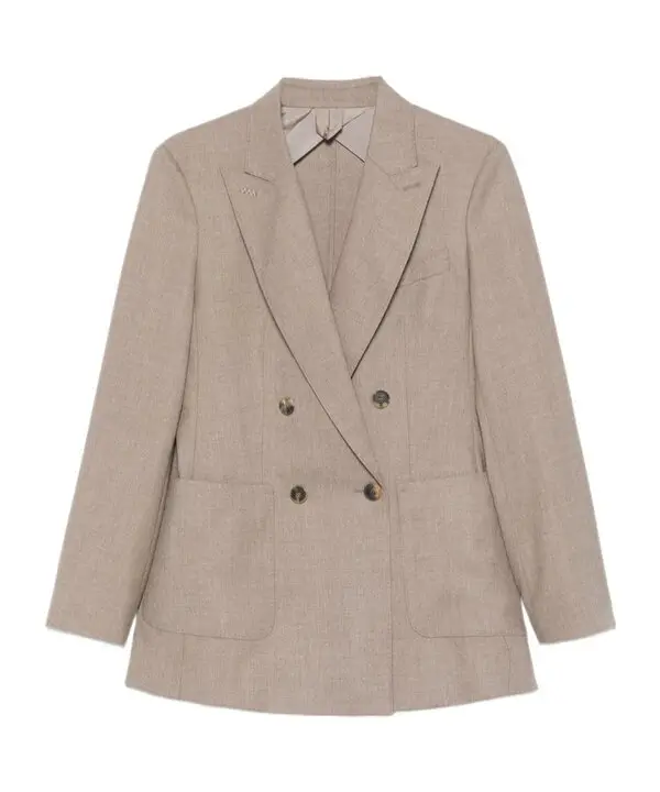 Max Mara Lapel Long-sleeved Double-breasted Blazer