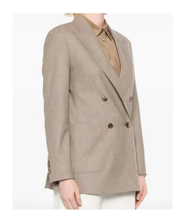 Max Mara Lapel Long-sleeved Double-breasted Blazer