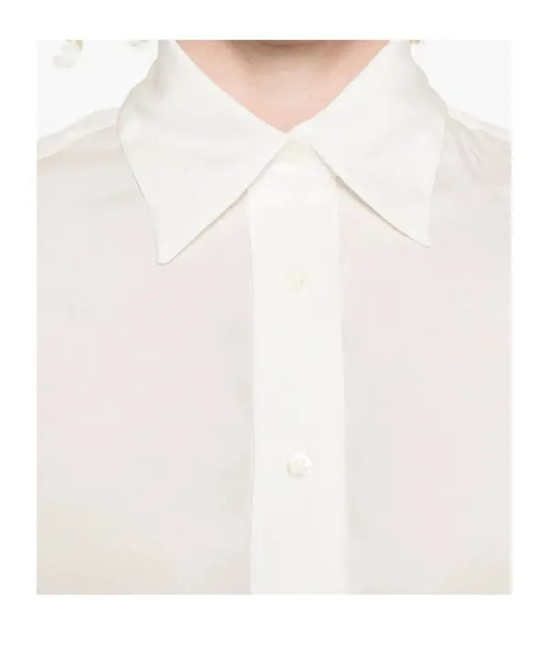MAZZARELLI Button-down Long-sleeved Shirt - White