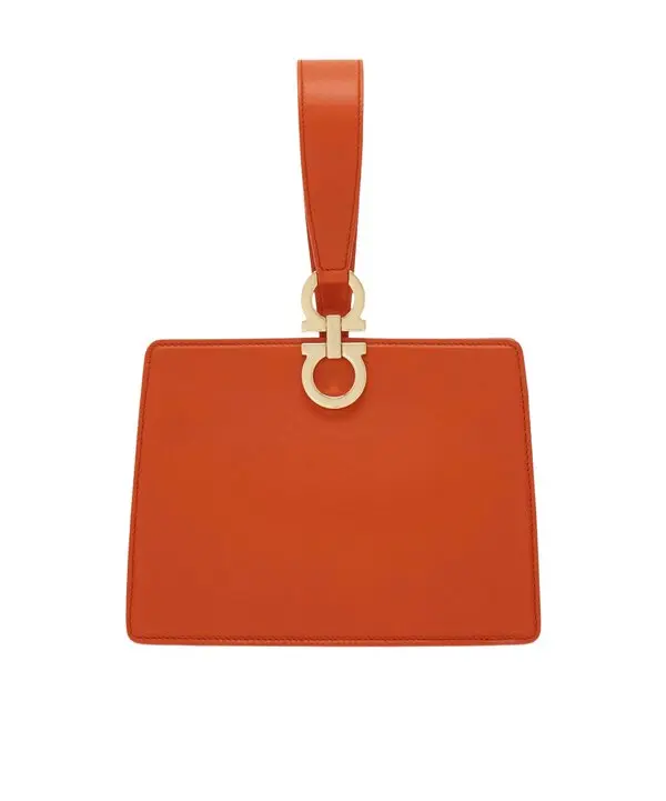 FERRAGAMO Mini Clutch - Light Terra Di Siena
