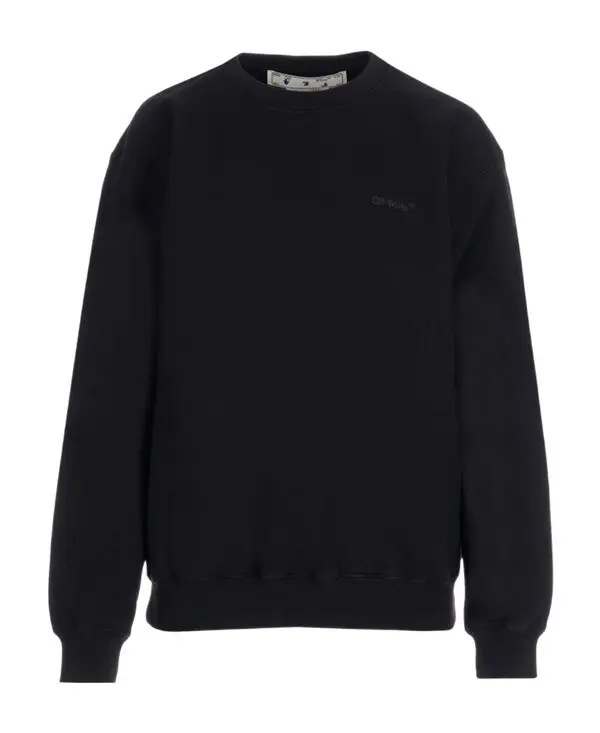 Off-White Diag Printed Crewneck Sweatshirt - Black