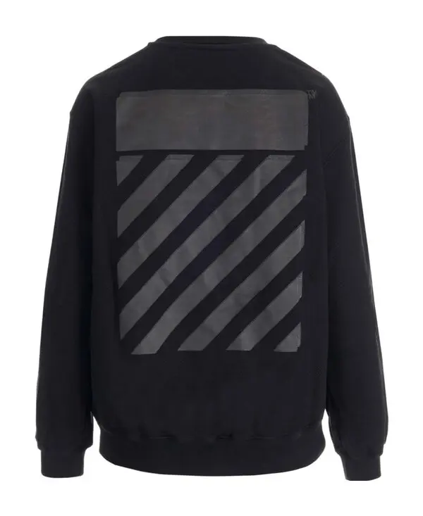 Off-White Diag Printed Crewneck Sweatshirt - Black