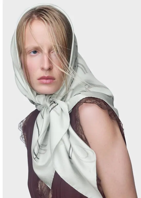 MAISON MARGIELA Scribbled Numerical Foulard