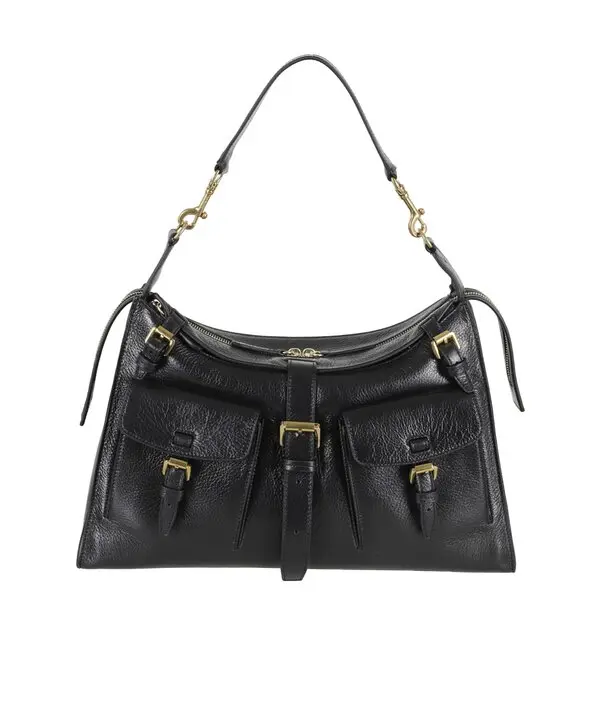 Mulberry Zippered Shoulder Bag