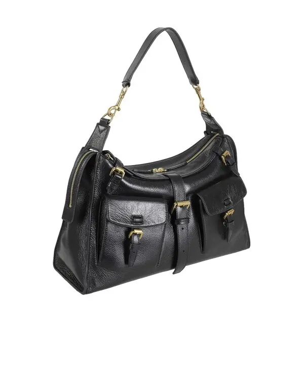 Mulberry Zippered Shoulder Bag