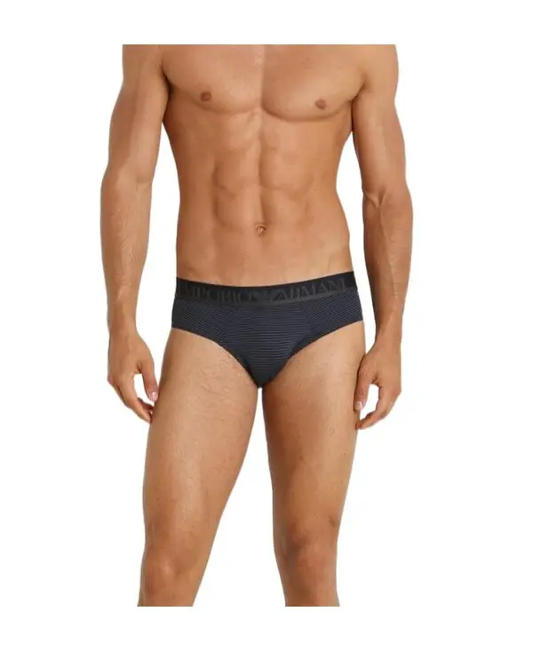 Emporio Armani Logo Detail Panties - Nude