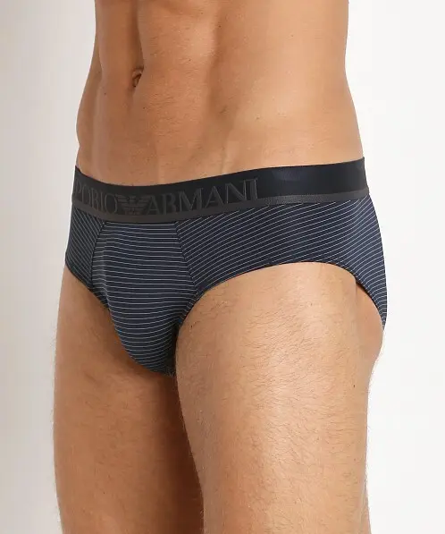 Emporio Armani Logo Detail Panties - Nude