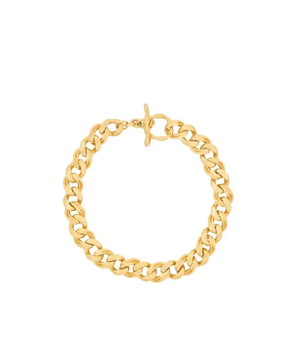 Saint Laurent Chain-link Necklace - Brass Gold