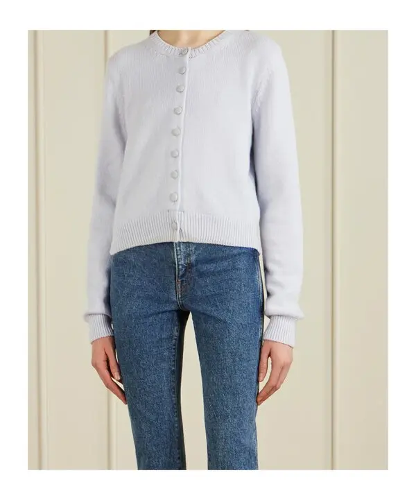 Khaite Everheart Cashmere Cardigan - Light Blue