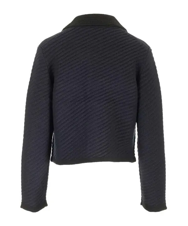 Arch4 Ribbed Cardigan With Front Buttons