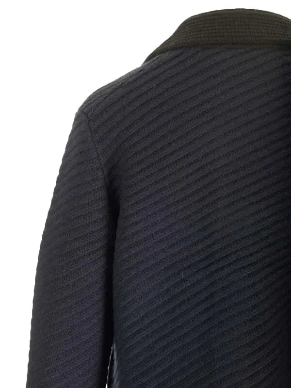 Arch4 Ribbed Cardigan With Front Buttons