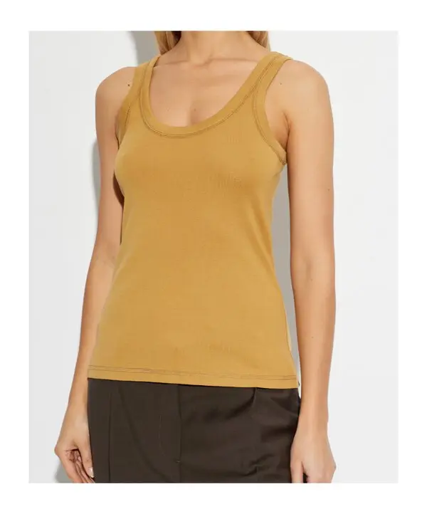 LEMAIRE Crewneck Sleeveless Top - Yellow