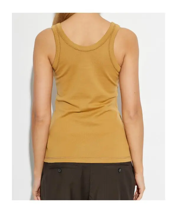 LEMAIRE Crewneck Sleeveless Top - Yellow