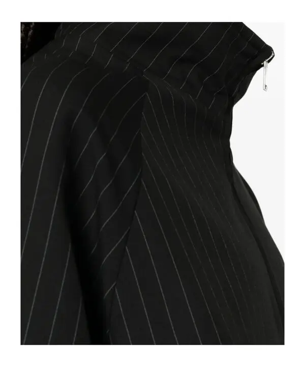 THE FRANKIE SHOP Long-sleeved Zip-up Jacket With Elastic Cuffs And Hem - Black