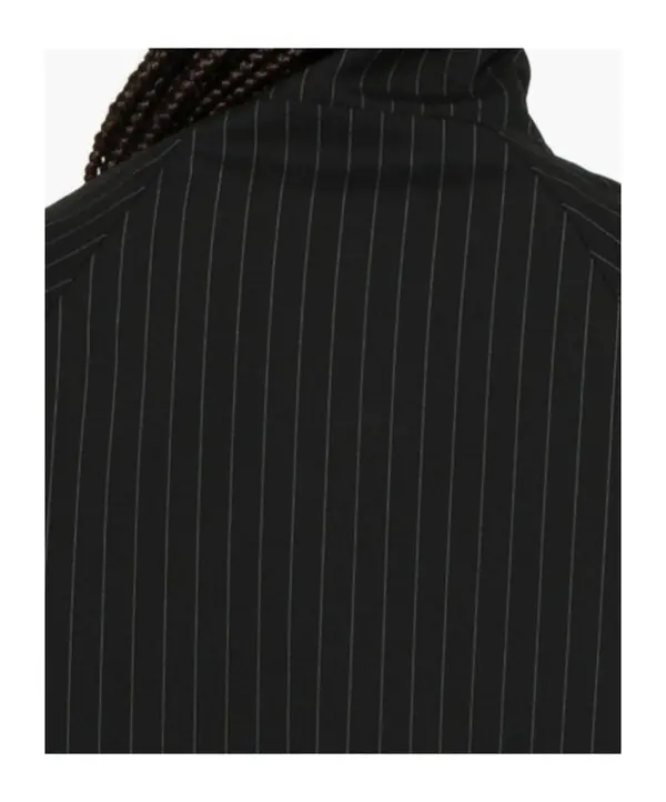THE FRANKIE SHOP Long-sleeved Zip-up Jacket With Elastic Cuffs And Hem - Black