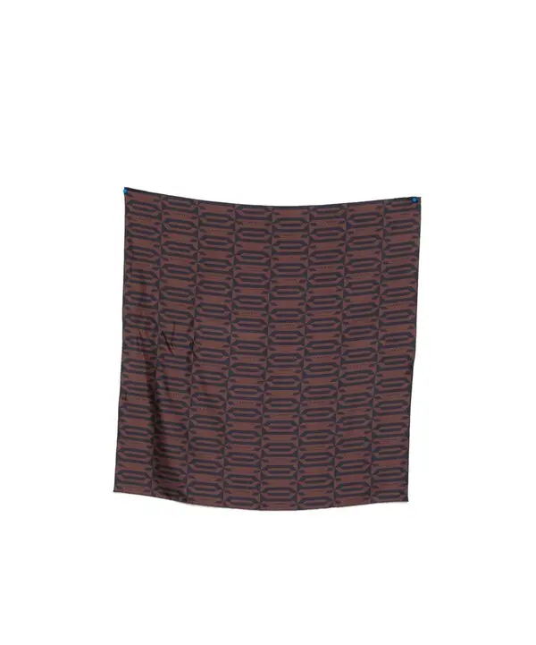 LANVIN Geometric-pattern Silk Scarf - Red